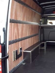 Van Shelving Mercedes Sprinter Side Panel with Cargorail – Towing ...